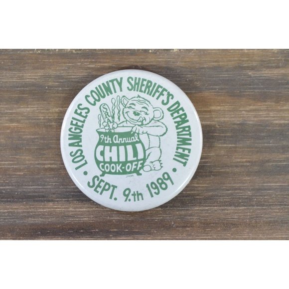Accessories | Vintage Los Angeles Pin 9th Chili Cookoff Sheriffs 1989 ...